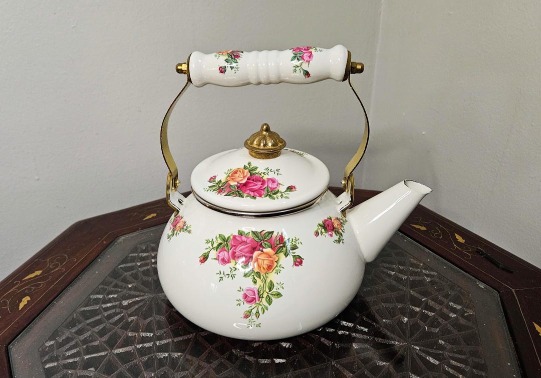 Royal Albert Old Country Roses Tea Kettle Teapot NEW - Etsy