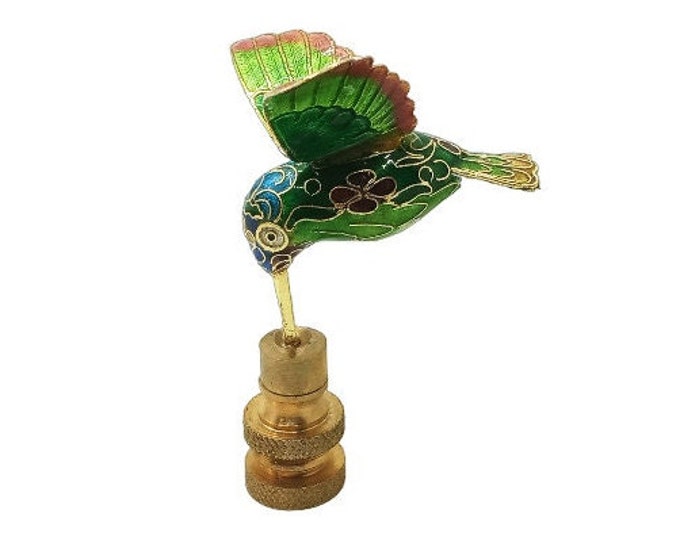 Vintage Cloisonne Hummingbird Lamp Finial NIB - Etsy