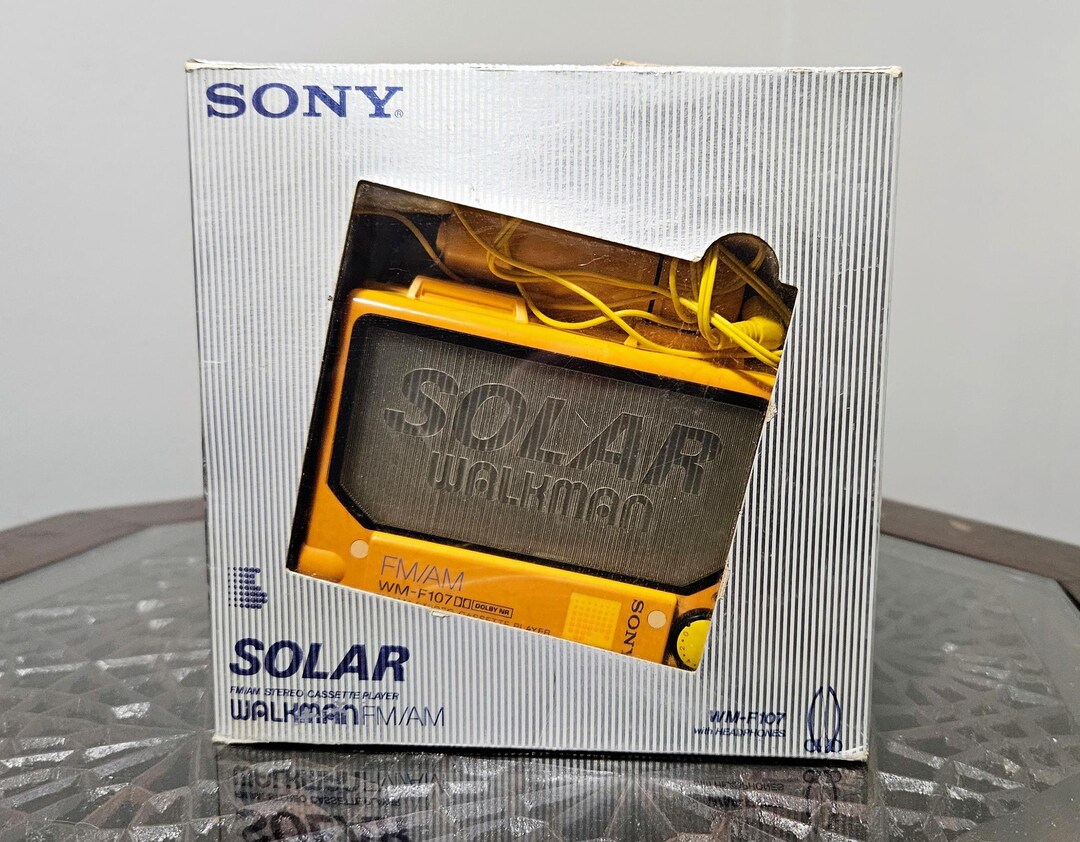 Vintage Sony Solar Walkman Radio Cassette Player With Box and ...