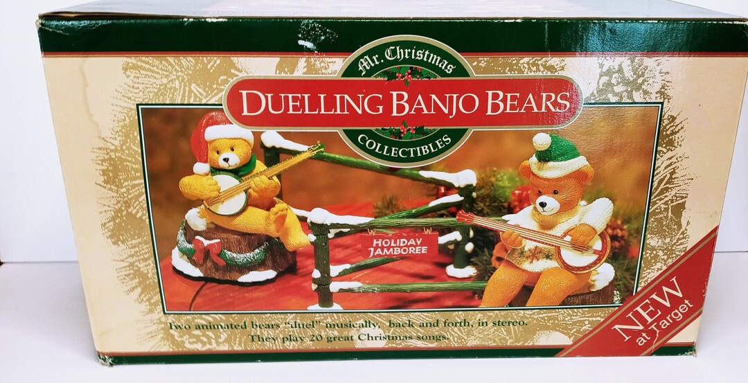Mr Christmas Animated Musical Dueling Banjo Bears - Etsy