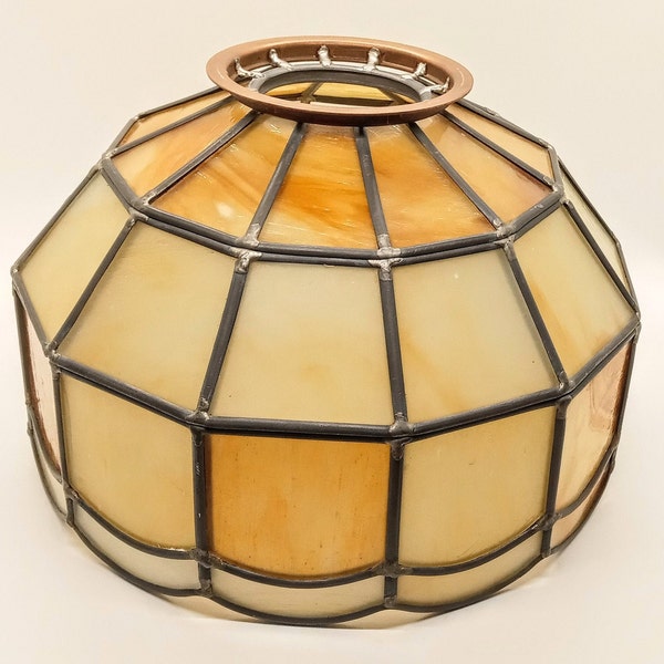 Slag Glass Lamp Shade - Etsy