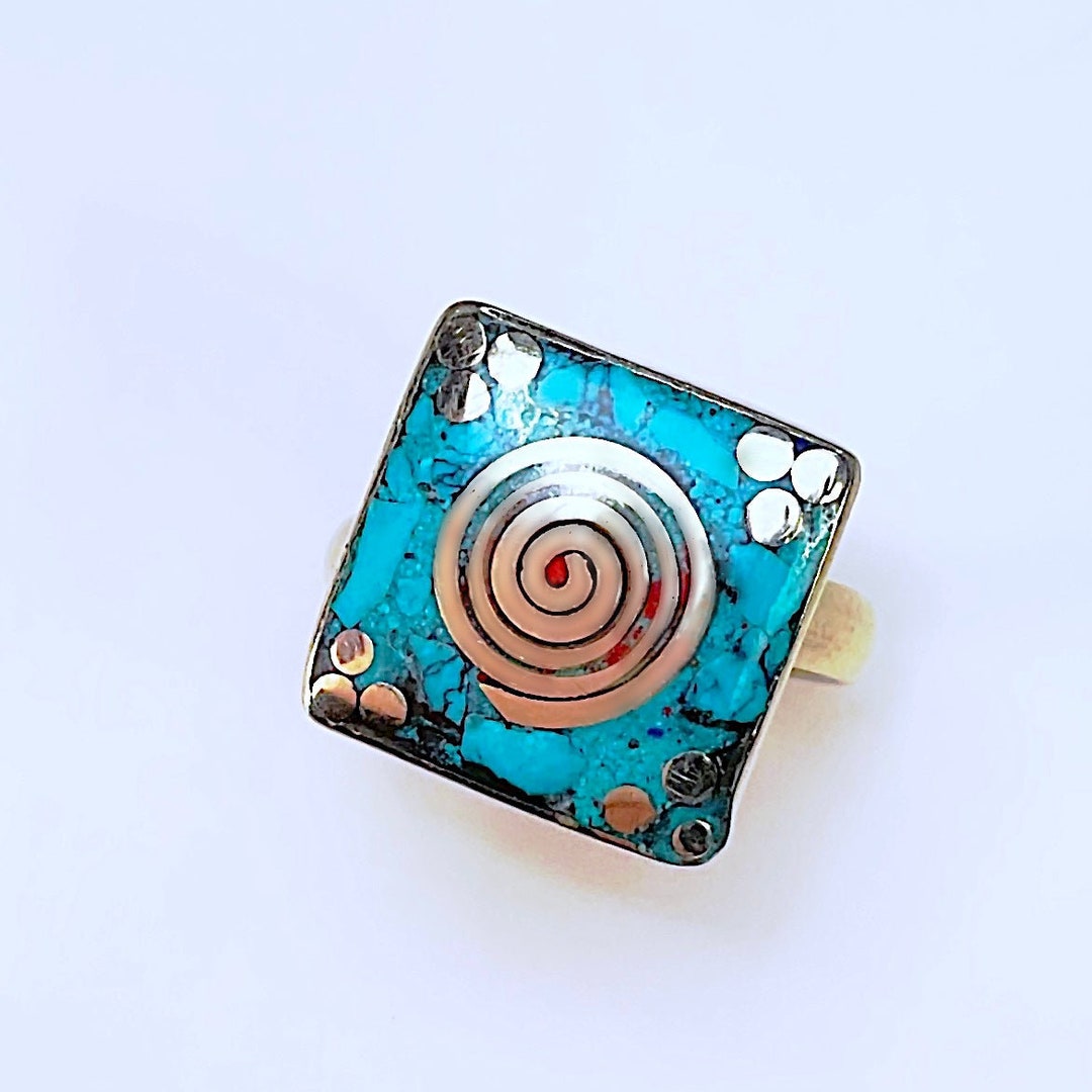 The Nepali Spiral of Life Ring - Etsy