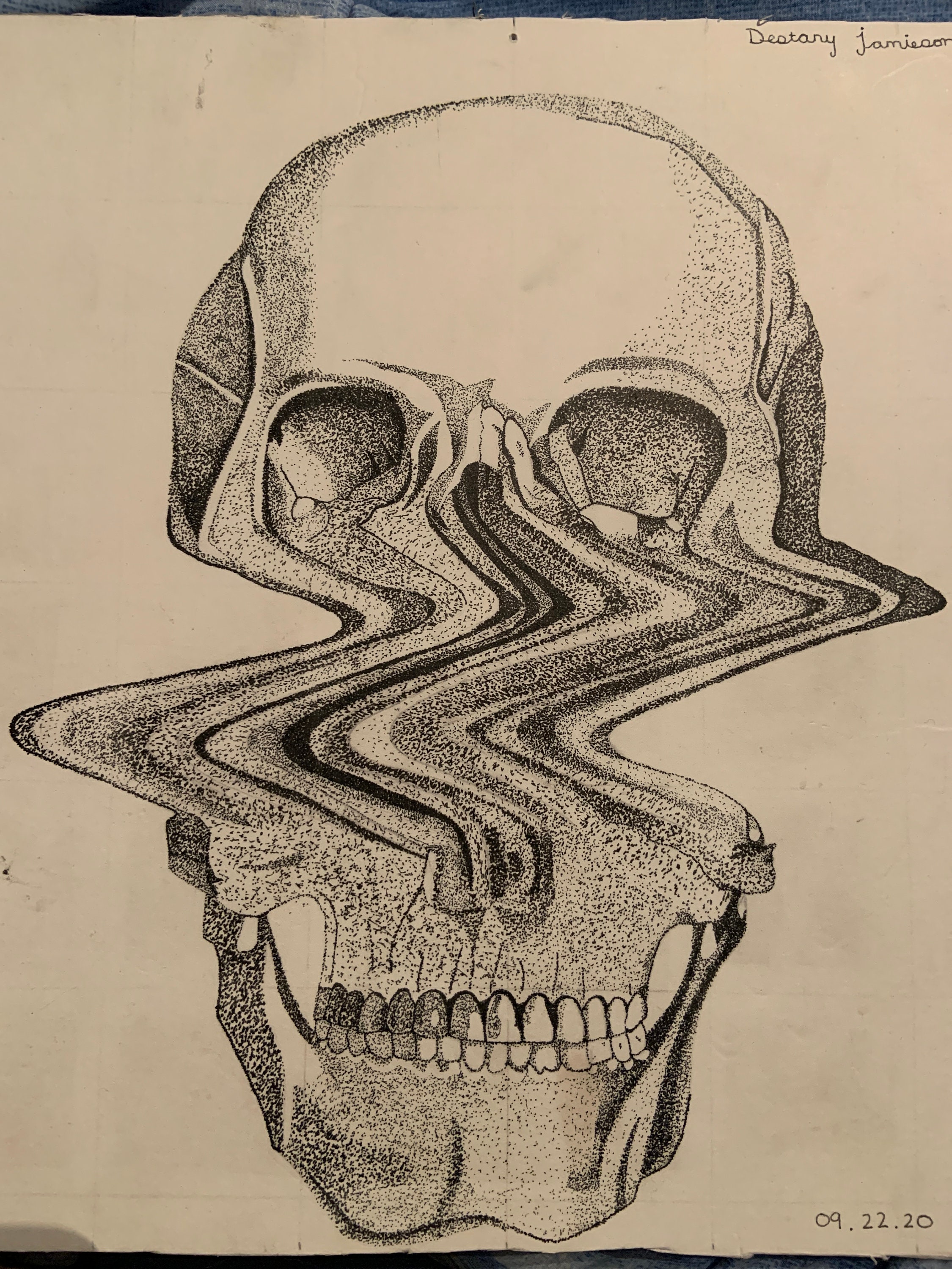 Skull Stippling - Etsy