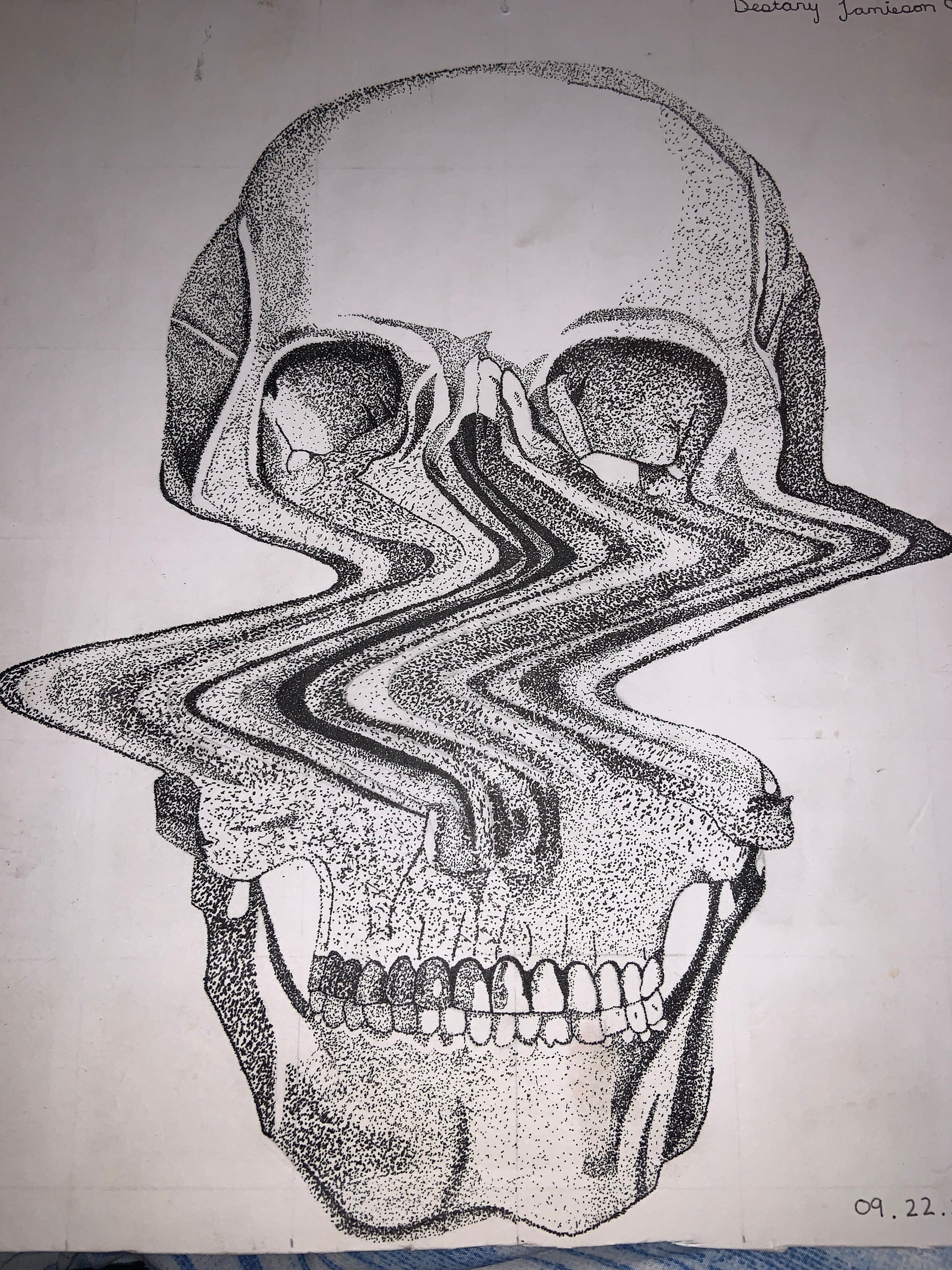 Skull Stippling - Etsy