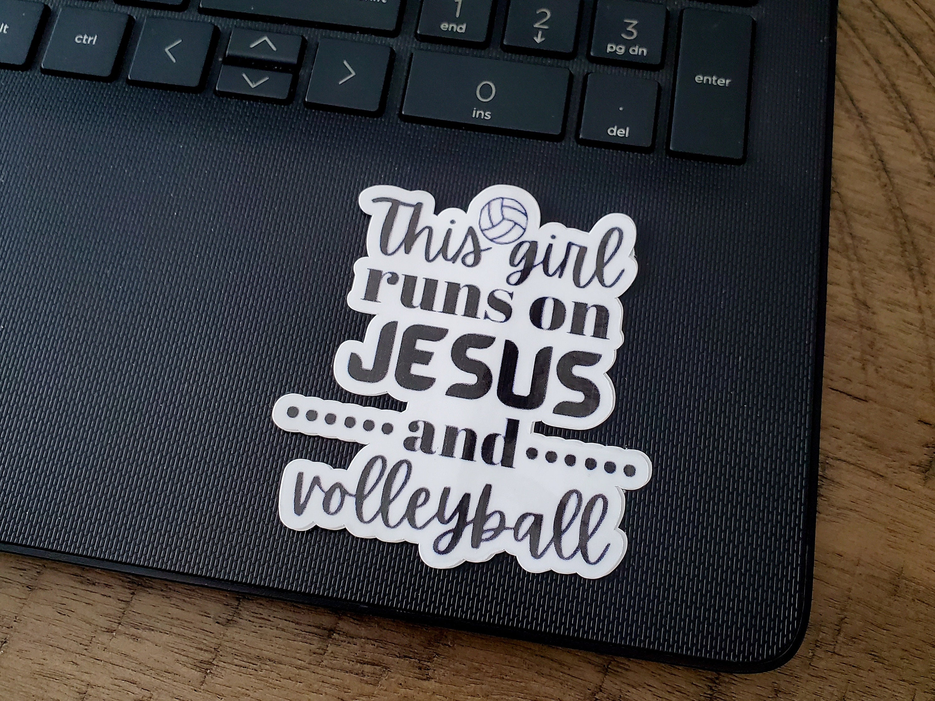 Volleyball Sticker Volleyball Love Sticker Jesus Sticker - Etsy