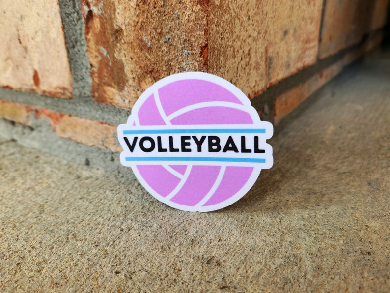 Volleyball Sticker Volleyball Life Sticker Purple - Etsy