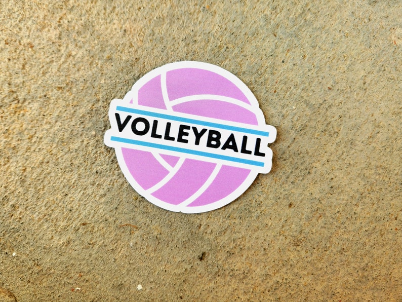 Volleyball Sticker Volleyball Life Sticker Purple - Etsy