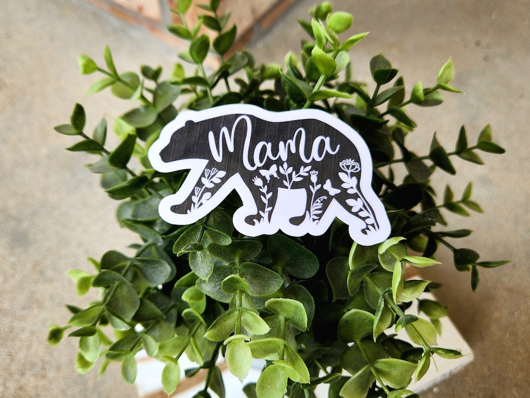 Mama Bear Sticker, Mom Life Sticker, Mom Sticker, Mom Gift, Mom of Both ...
