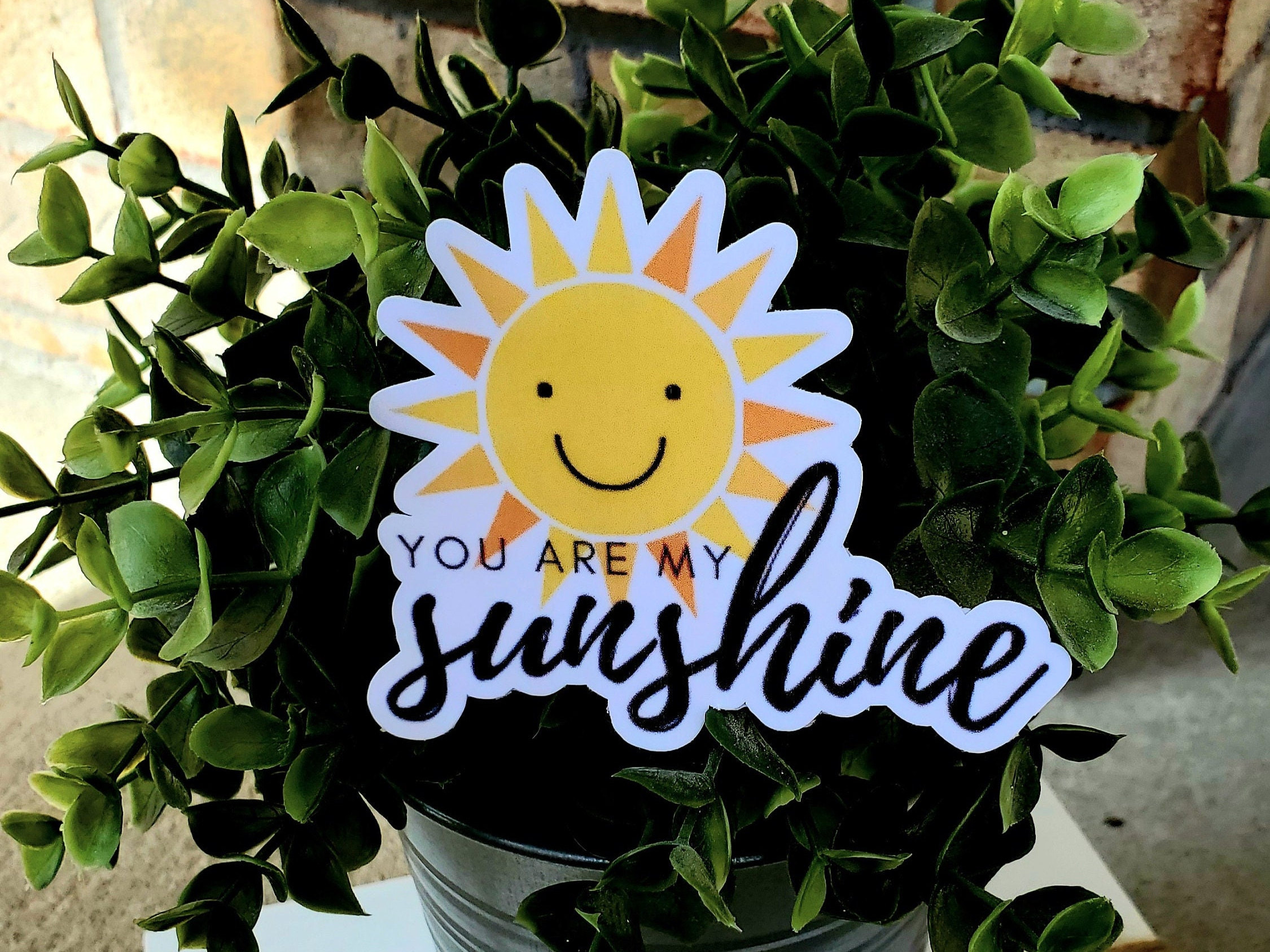 You Are My Sunshine Sticker, Sunshine Sticker, Sunshine Decal, Smile ...
