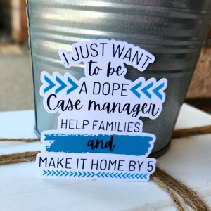 Funny Case Manager Sticker, Funny Nurse Sticker, Case Manager Gift Idea ...