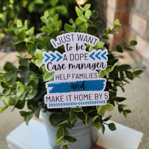 Funny Case Manager Sticker, Funny Nurse Sticker, Case Manager Gift Idea ...