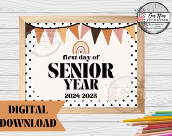 First Day of Homeschool Sign, First Day of School Sign, Printable ...