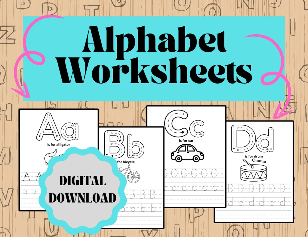 Alphabet Coloring Pages, Printable Worksheets, Preschool, Kindergarten ...