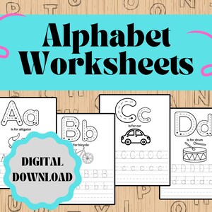 Alphabet Coloring Pages, Printable Worksheets, Preschool, Kindergarten ...