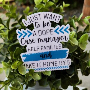 Funny Case Manager Sticker, Funny Nurse Sticker, Case Manager Gift Idea ...