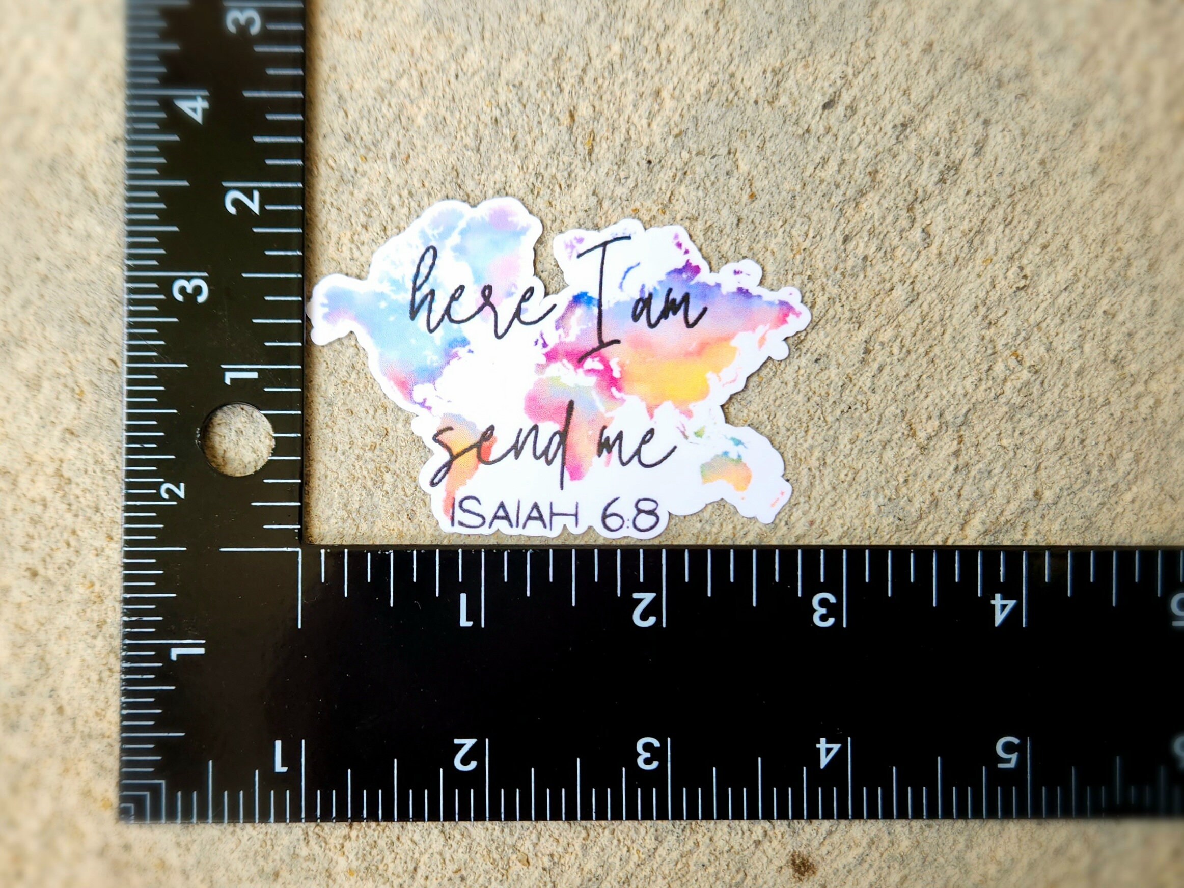 Here I Am Send Me Sticker, Send Me Map Sticker, Christian Sticker ...