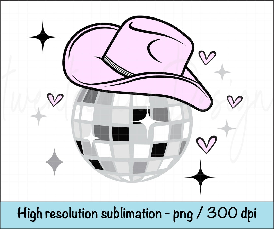Disco Ball Cowboy Hat PNG, Disco Party, Bachelorette Png, Cowboy Hat - Etsy