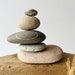 Boho Shelf Decor for Bathroom, Stacking Stones, Balancing Rocks, Spa ...