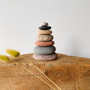 Mindfulness Gift Set, Stacking Stone Cairns, Aesthetic Room Decor Boho ...