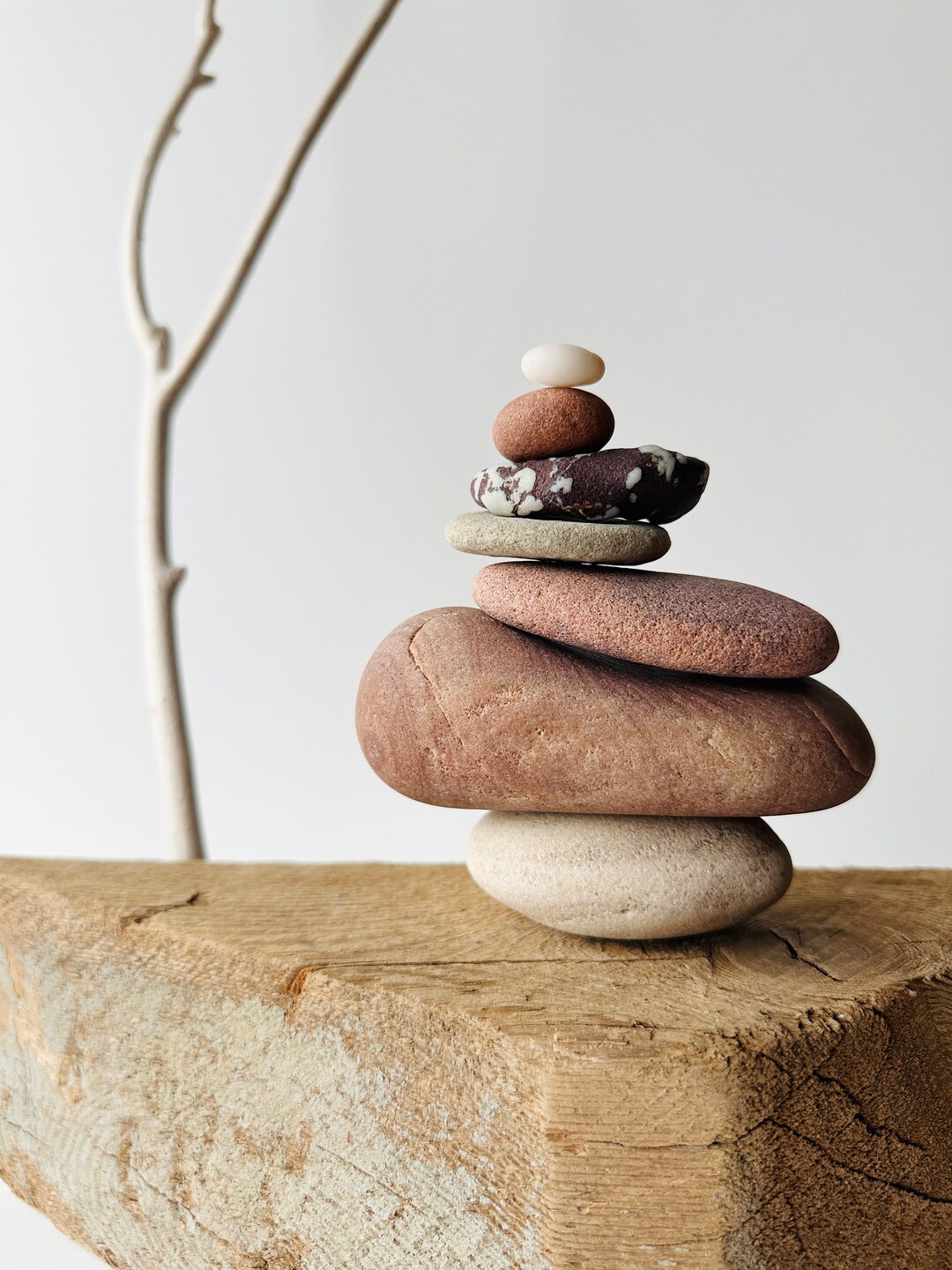 Balancing Rocks, Zen Home Decor Accents for Shelf, Meditation Stones ...