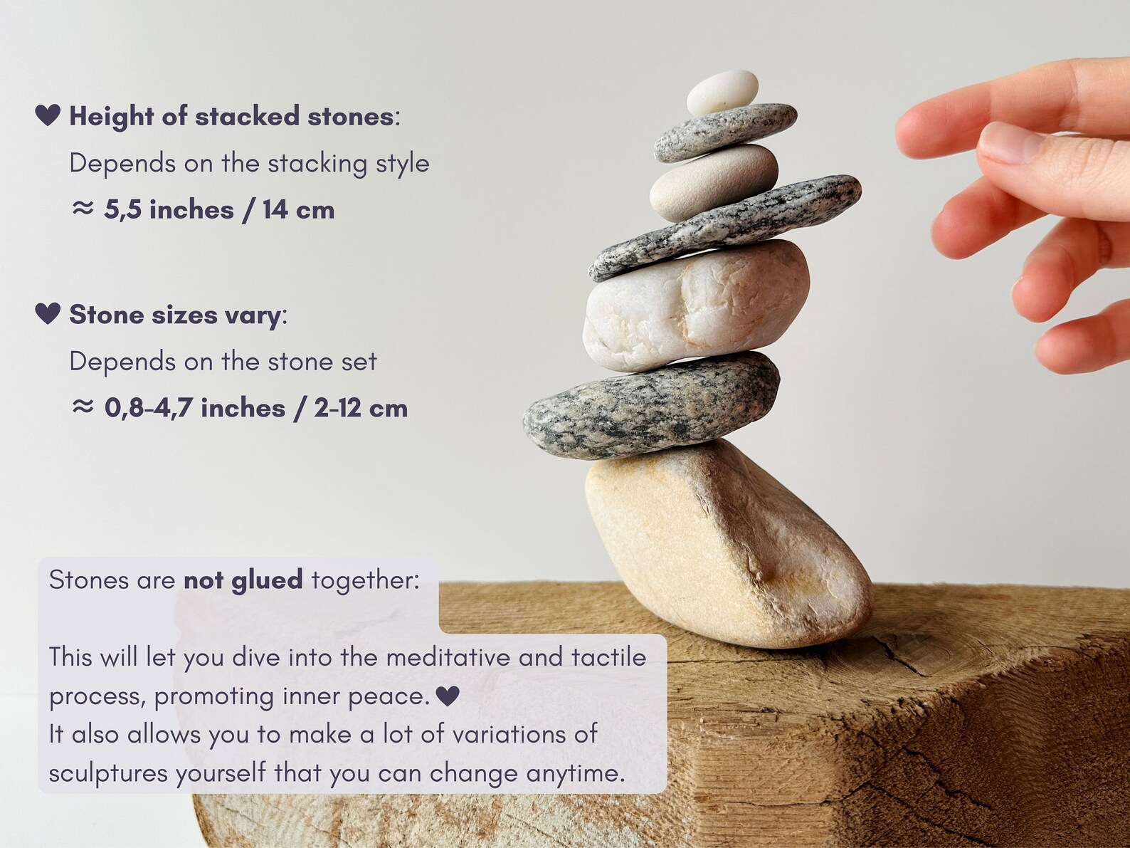 Aesthetic Bookshelf Decor, Balancing Sculpture, Anti Anxiety Gifts, Zen ...
