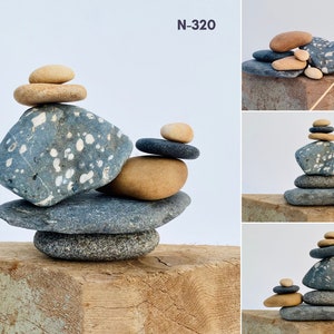 Japandi Art Cairn, Zen Rock Stack, Meditative Gifts, Calming Activities ...