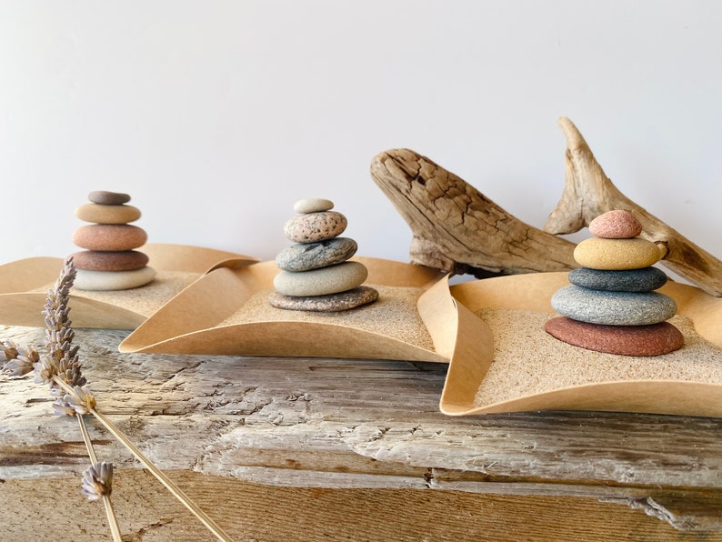 Bookshelf Decor Objects Japandi Anxiety Relief Zen Garden - Etsy