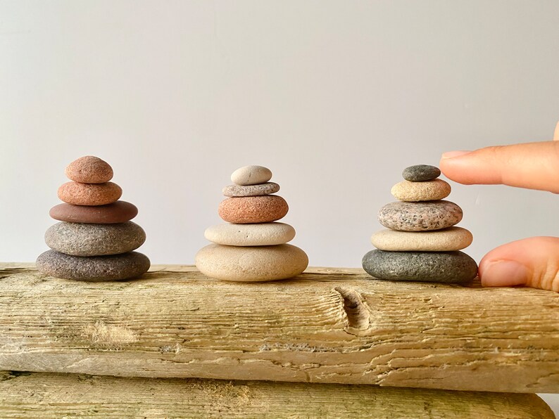 Shelf Decor Objects Aesthetic Spa Bathroom Decor Cairn - Etsy