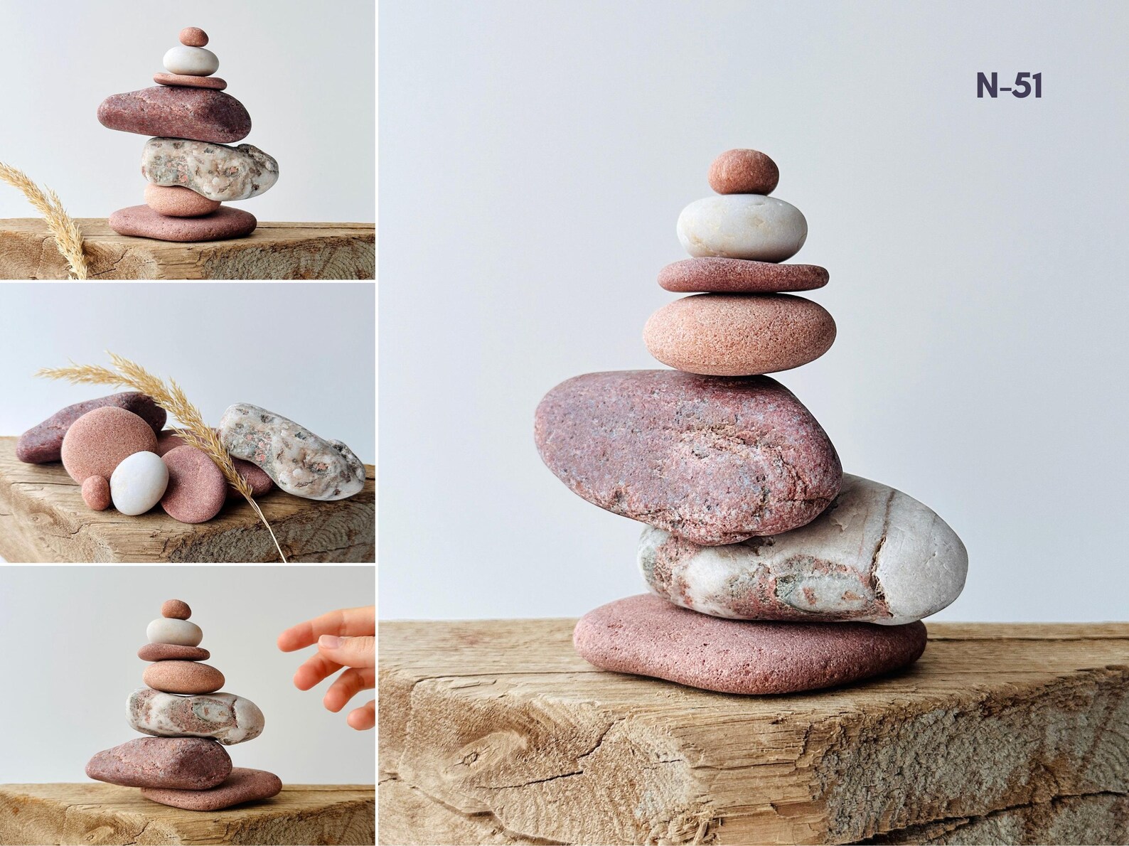 Japandi Art Cairn, Zen Rock Stack, Meditative Gifts, Calming Activities ...