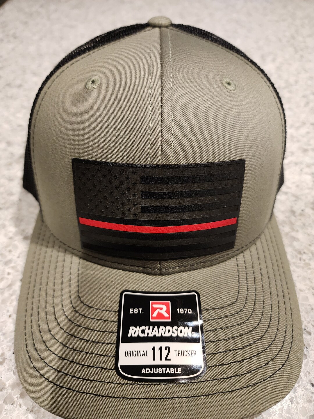 Firefighter Red Line USA Flag Hats - Etsy
