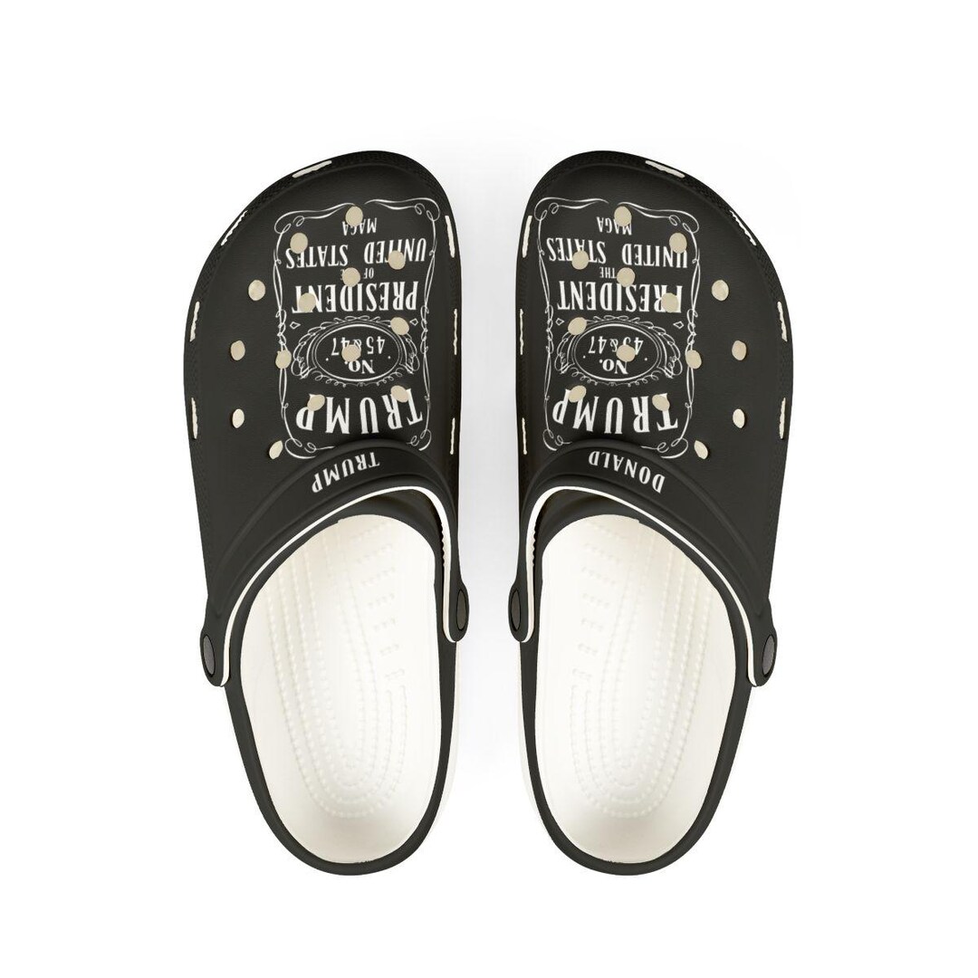 Funny Donald Trump EVA Foam Shoes, Slip-on Clogs, Political Humor Gift ...