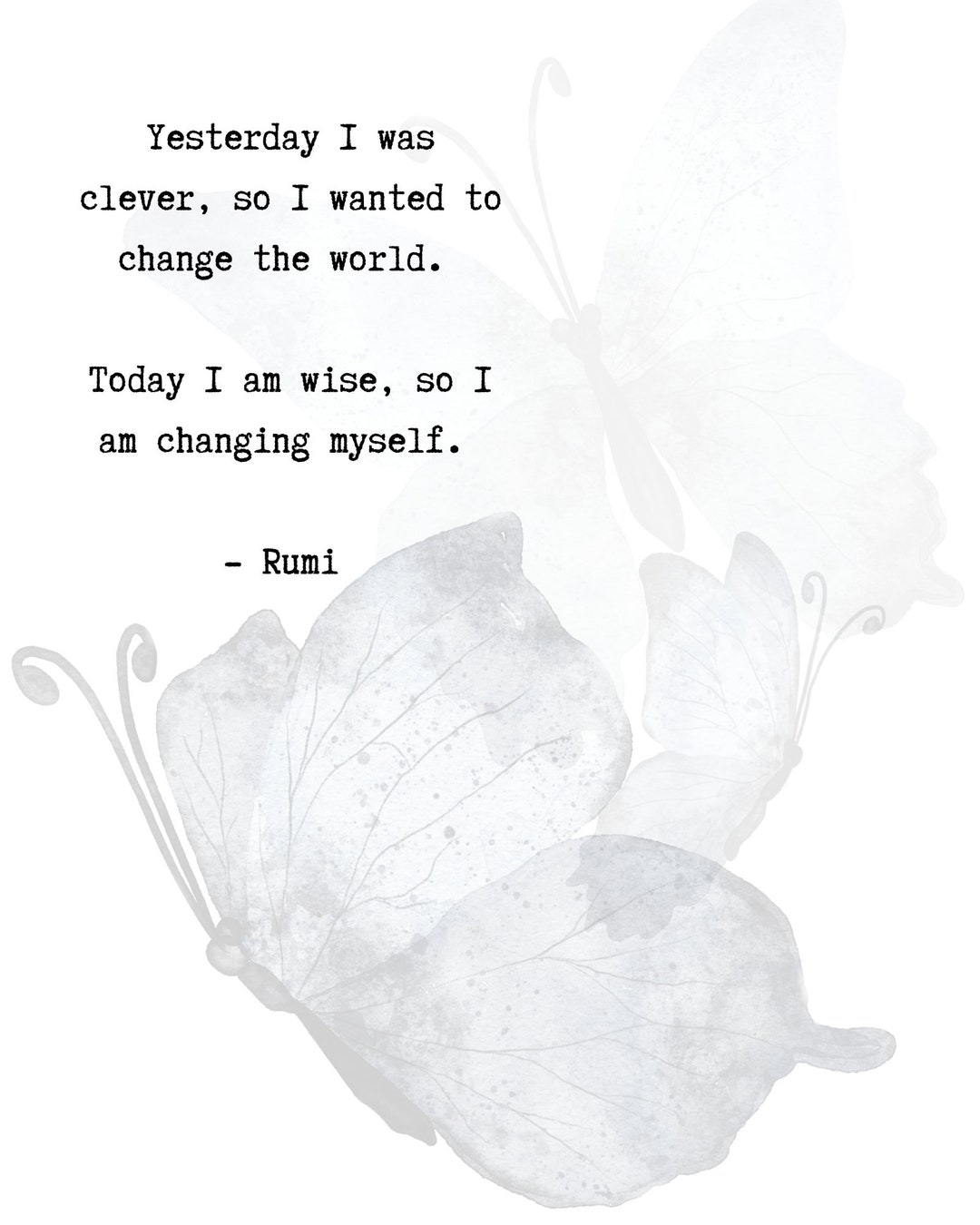 Rumi - Change Poster - Etsy