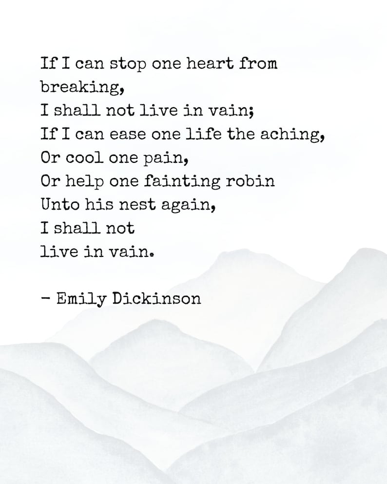 Emily Dickinson Poster - Etsy