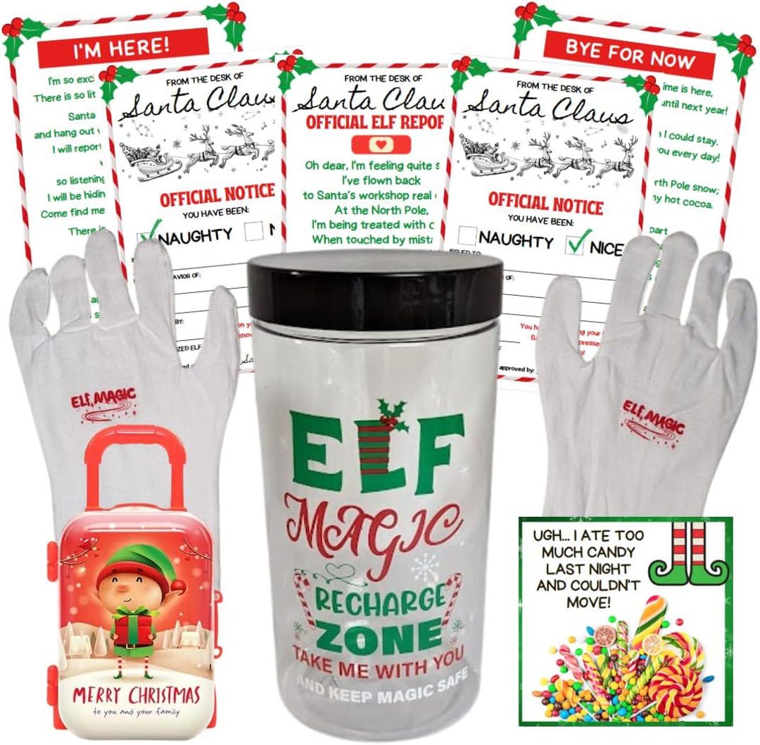 2024 Elf Kit for Christmas: Extra Elf Accessories and Elf Props Elf ...