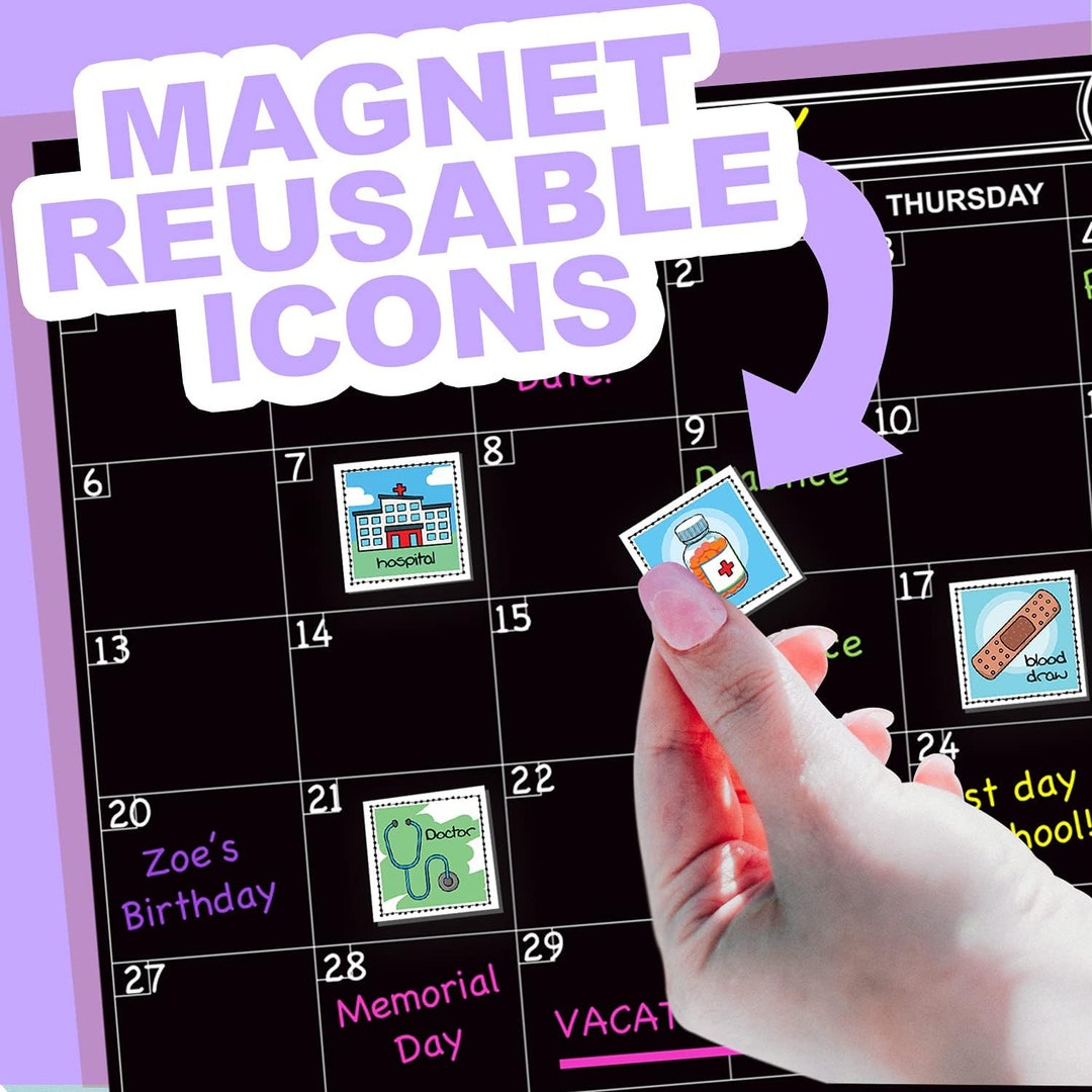 Magnet Medical Appointment Labels for Magnetic Calendar – Organize ...