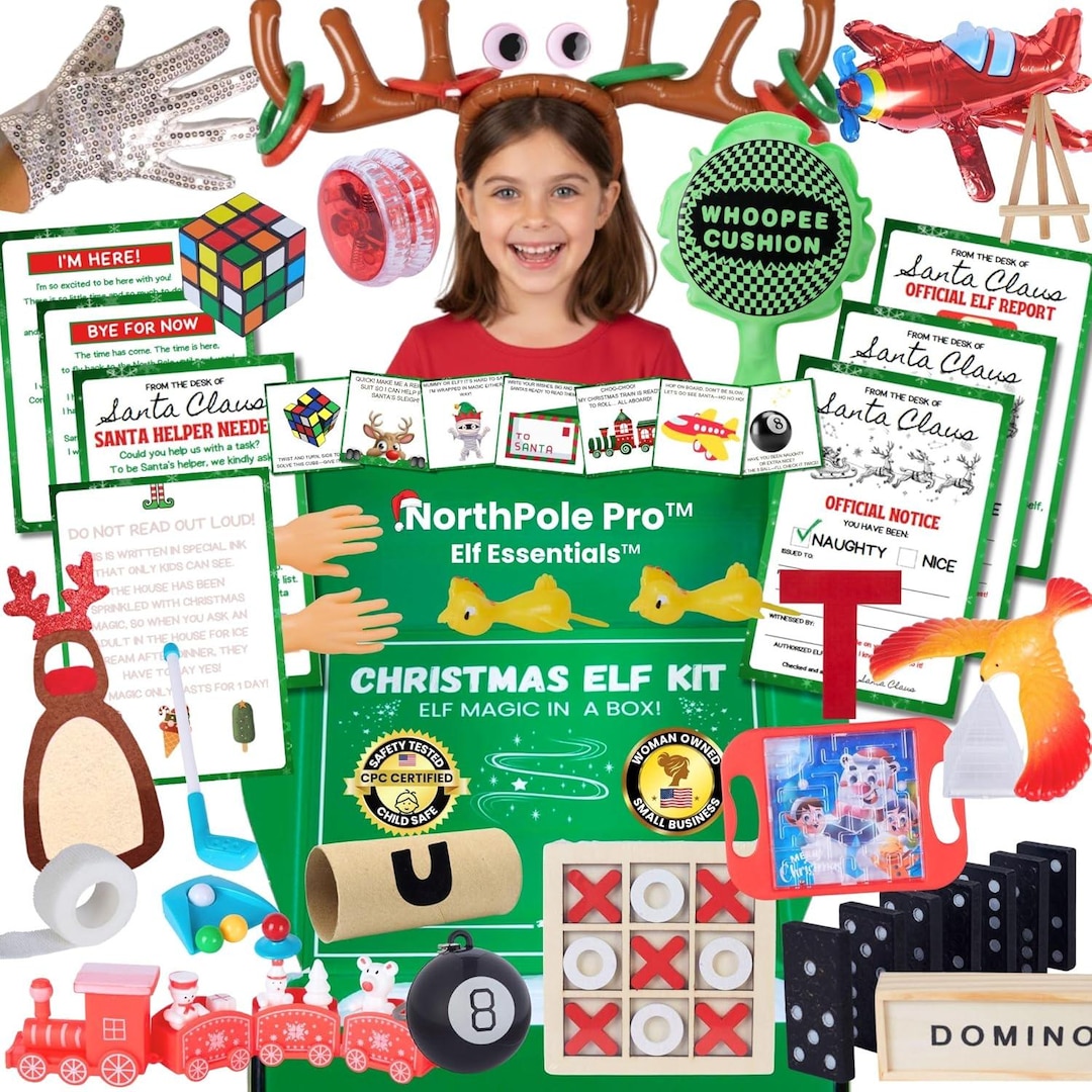 Northpole Pro Elf Kit – 25 Days Christmas Magic, Props & Notes - Etsy