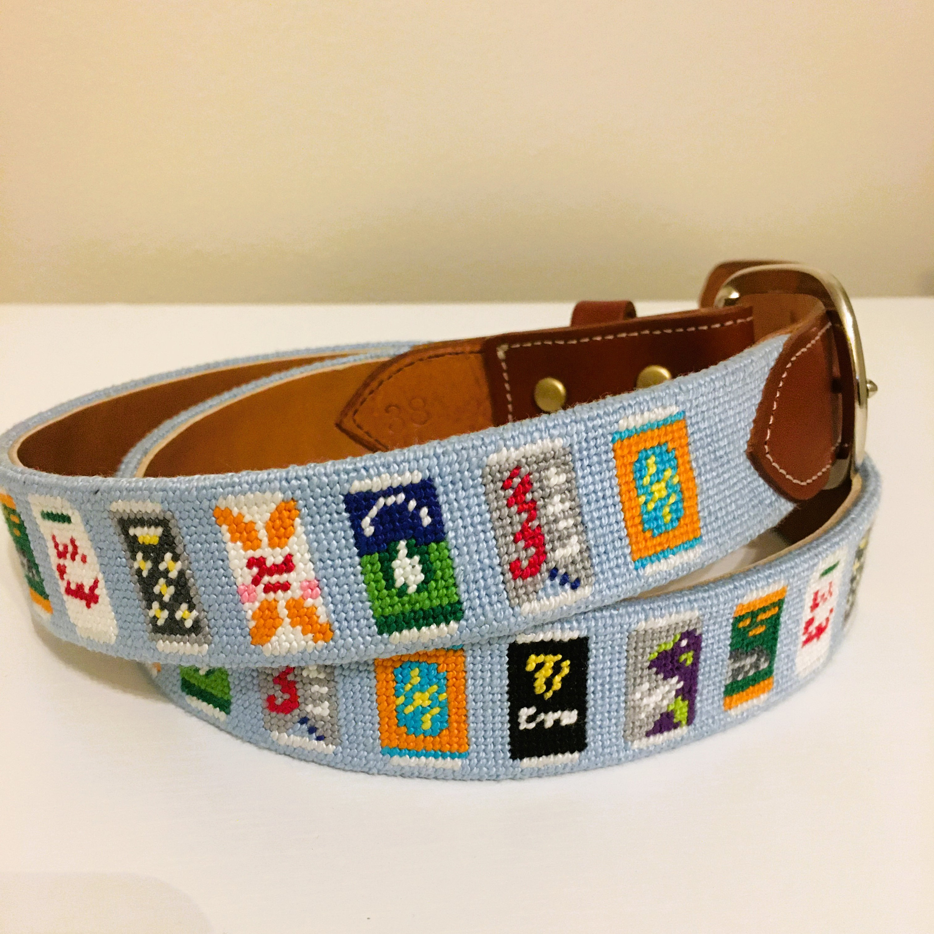 Custom Beer Can Needlepoint Belt - Etsy