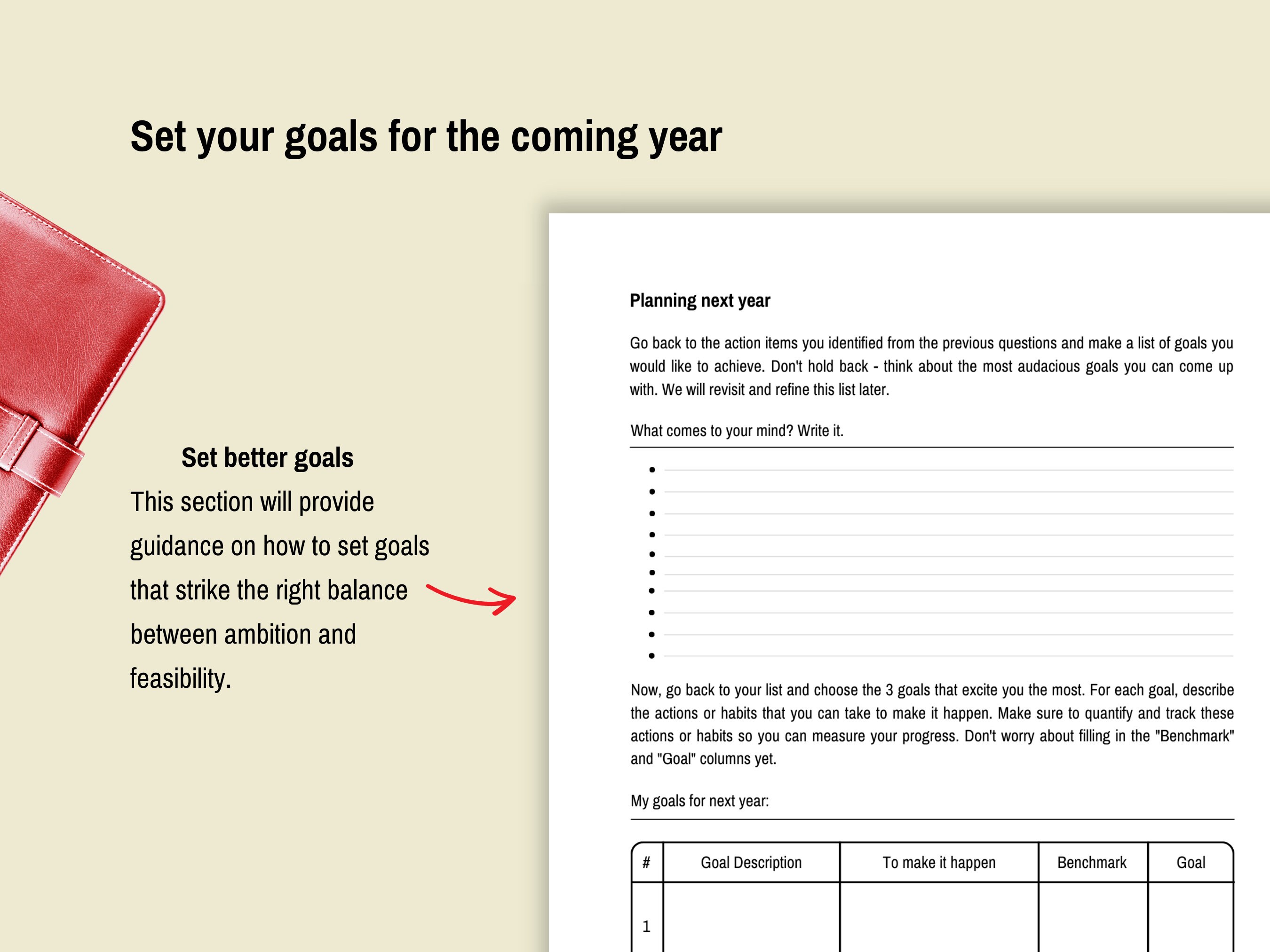 Year Review Workbook, Self-reflection Goal Setting, PDF, A4/a5/letter ...