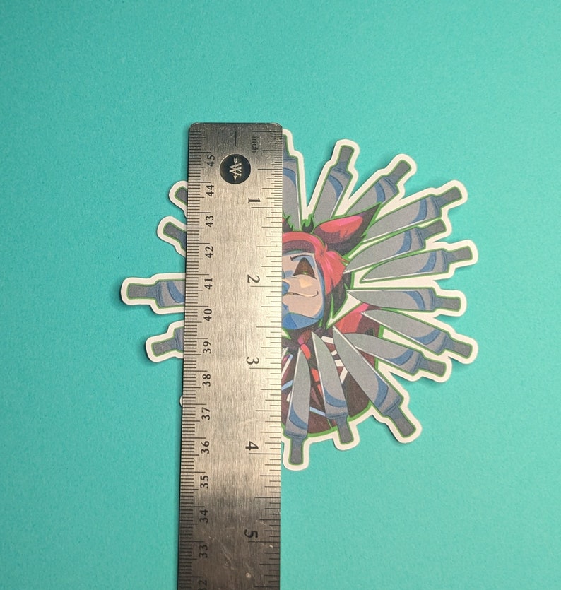 Hazbin Hotel Matte Alastor All Knife Cat Meme 4.5in Sticker Fanart Gift ...