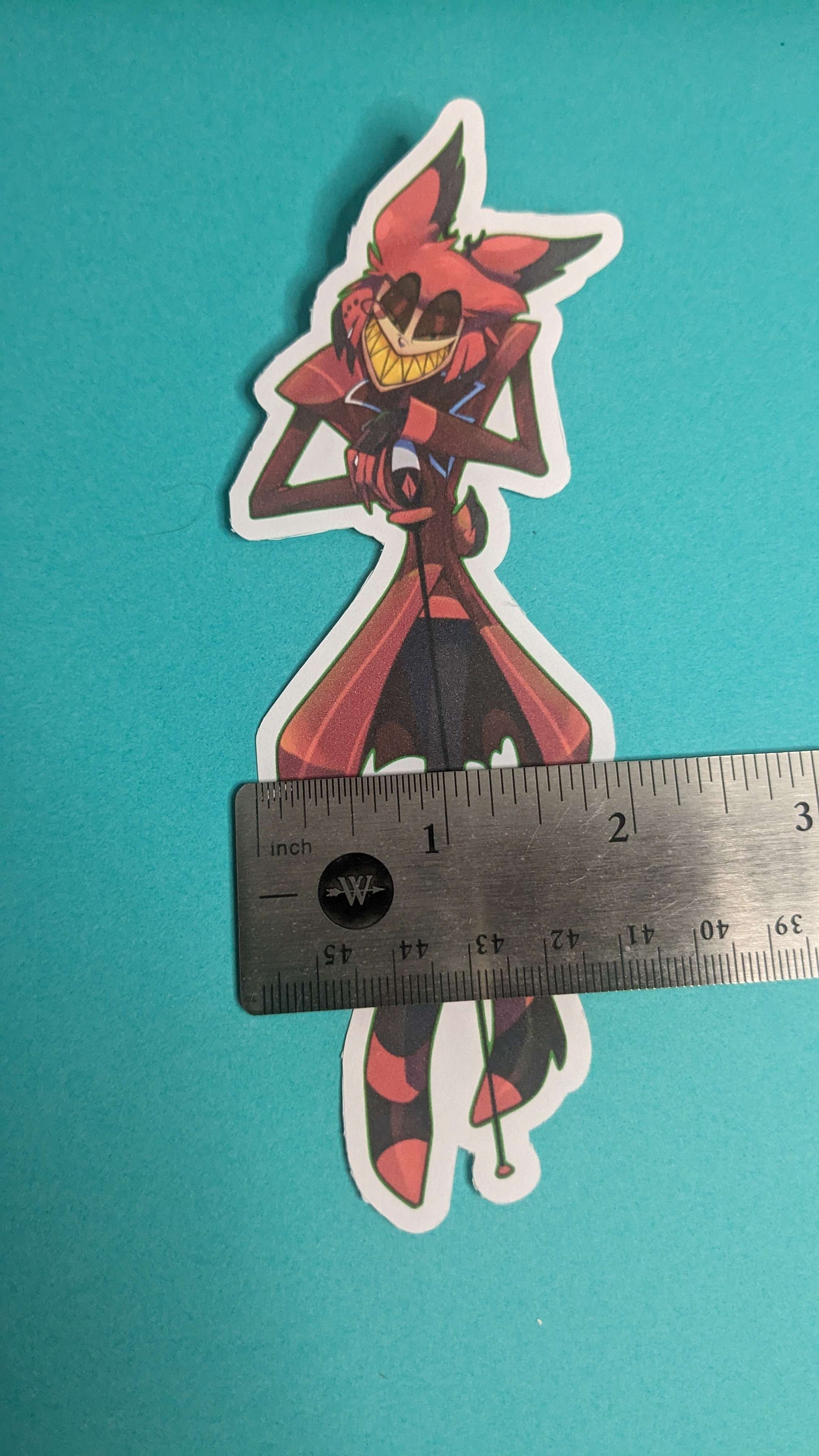 Hazbin Hotel Alastor 2x6in Matte Sticker Six Inches Tall by Two Wide ...