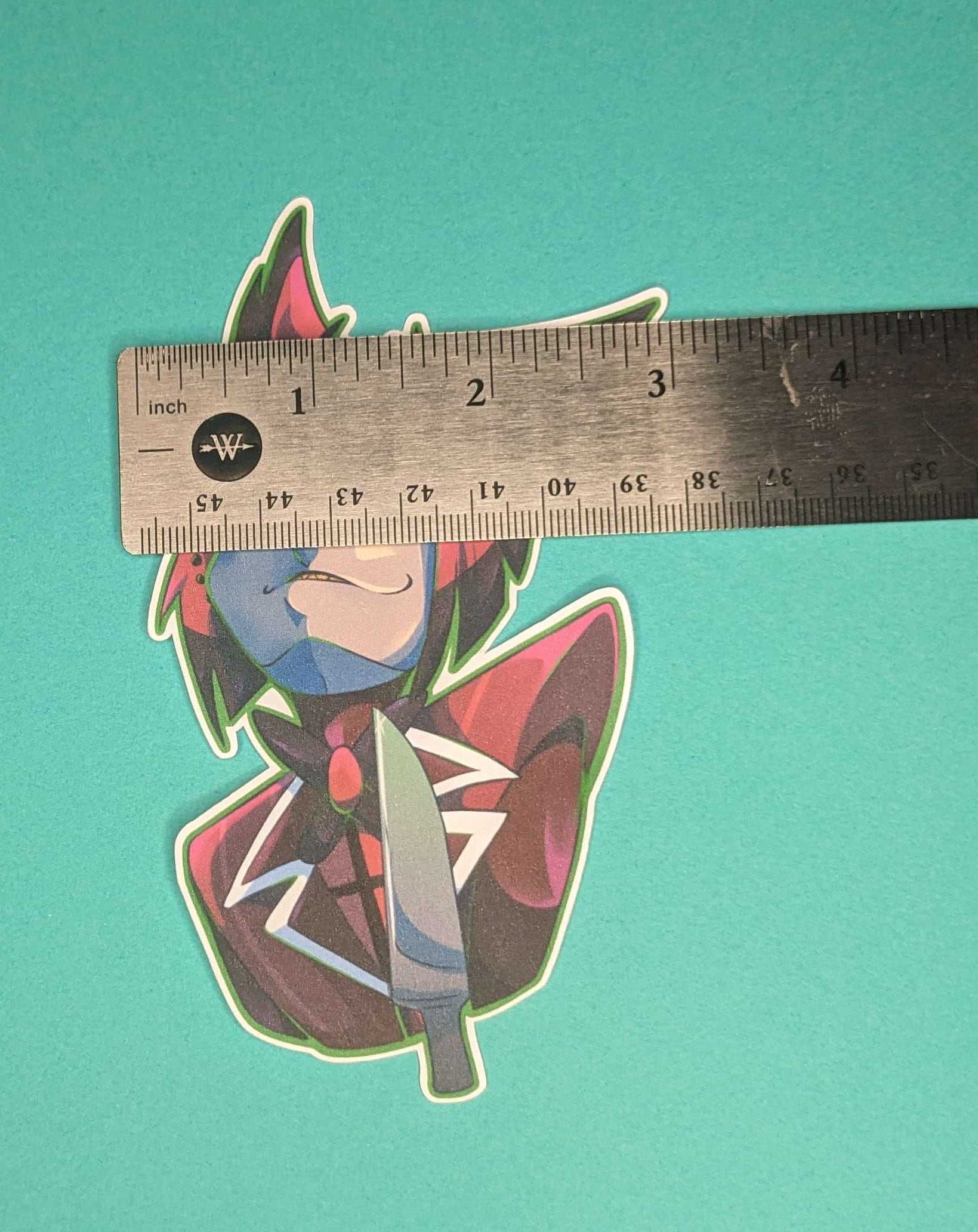 Hazbin Hotel Alastor Matte Knife Cat Meme 5in Sticker Fanart Gift Three ...