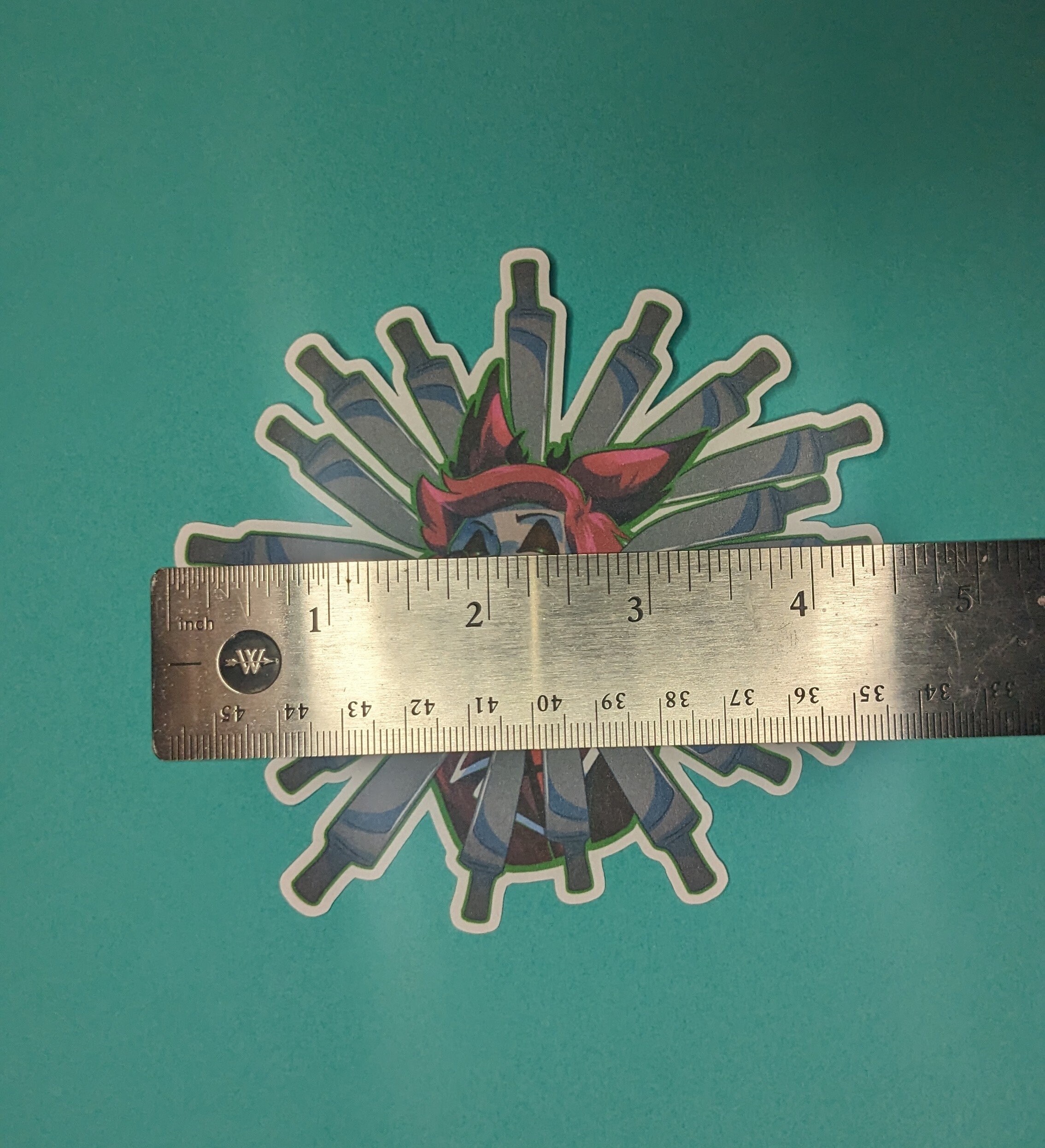 Hazbin Hotel Matte Alastor All Knife Cat Meme 4.5in Sticker Fanart Gift ...