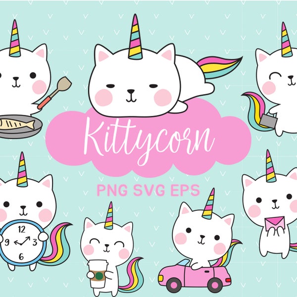 Kittycorn Vector - Etsy