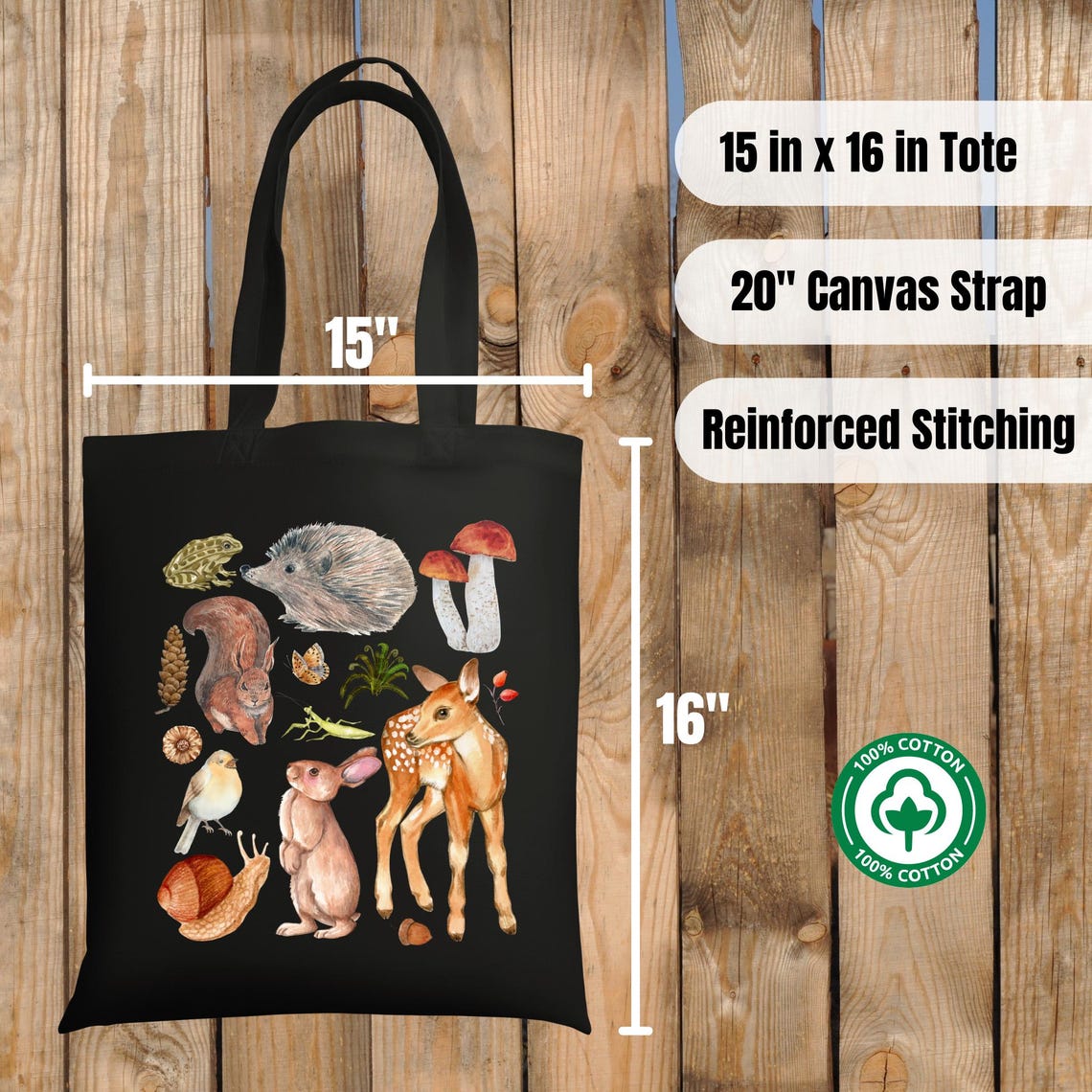 Woodland Tote Bag, Homestead Tote Bag, Fairycore Aesthetic Gift ...