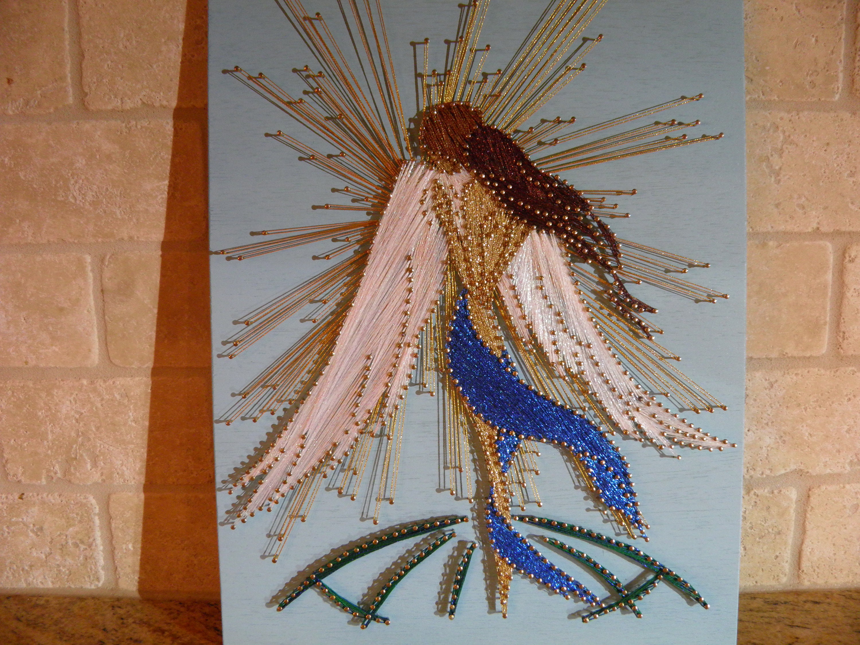 Two Angels Floating Above the Earth. String Art. - Etsy