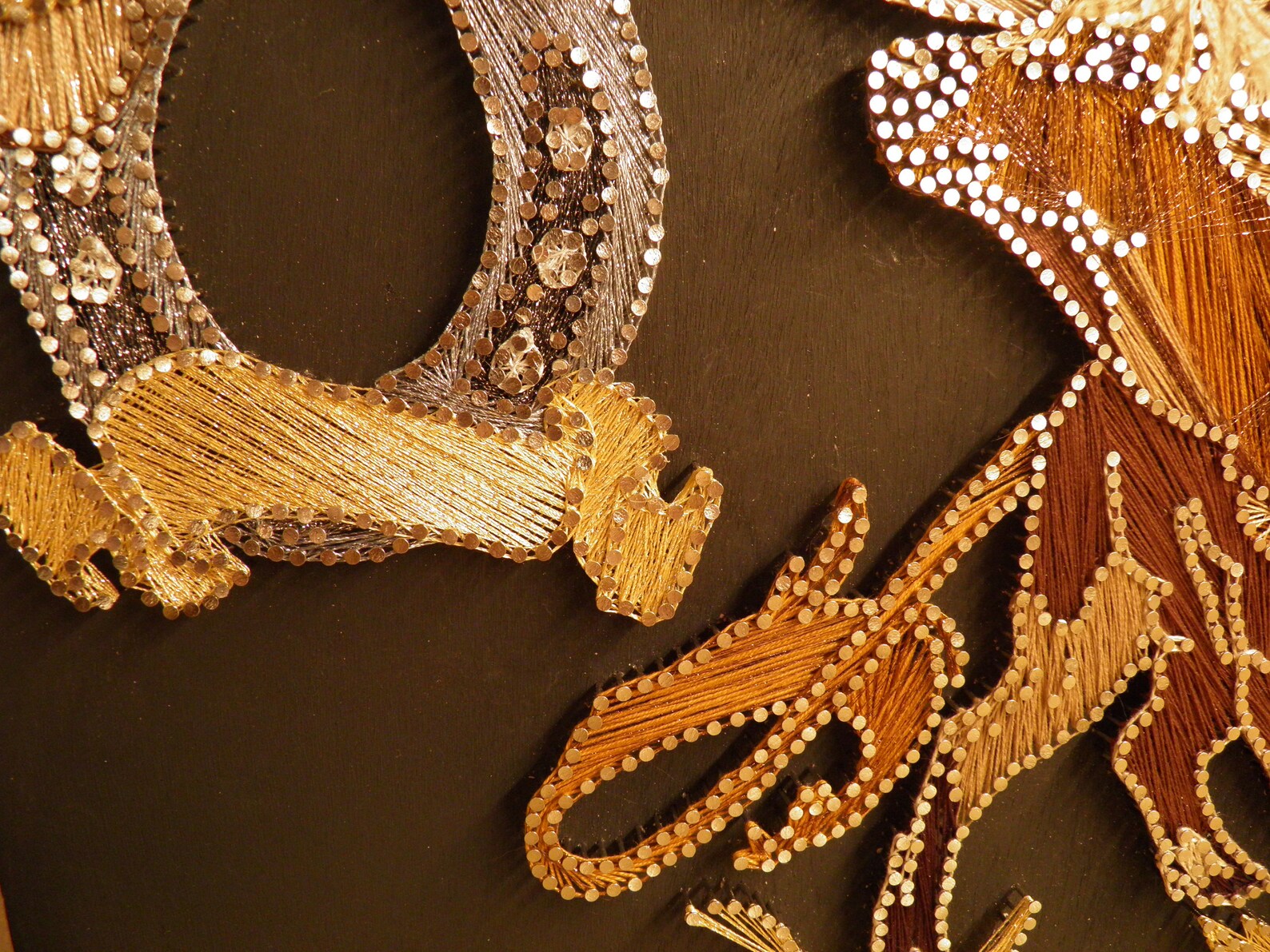 Texas Mascot Bevo, the Longhorn. Handmade. String Art. - Etsy