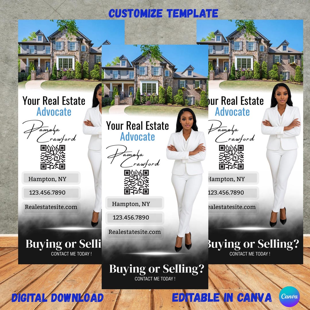 DIY Realtor Flyer, Buying or Selling Real Estate Banner Canva Real ...