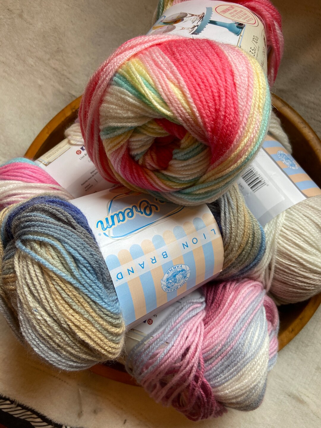 Lion Brand Ice Cream Yarn - Etsy
