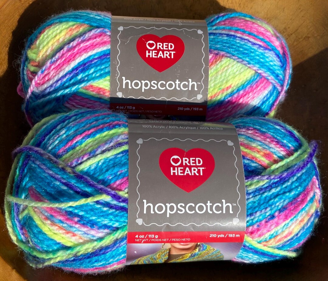 Red Heart Hopscotch - Etsy