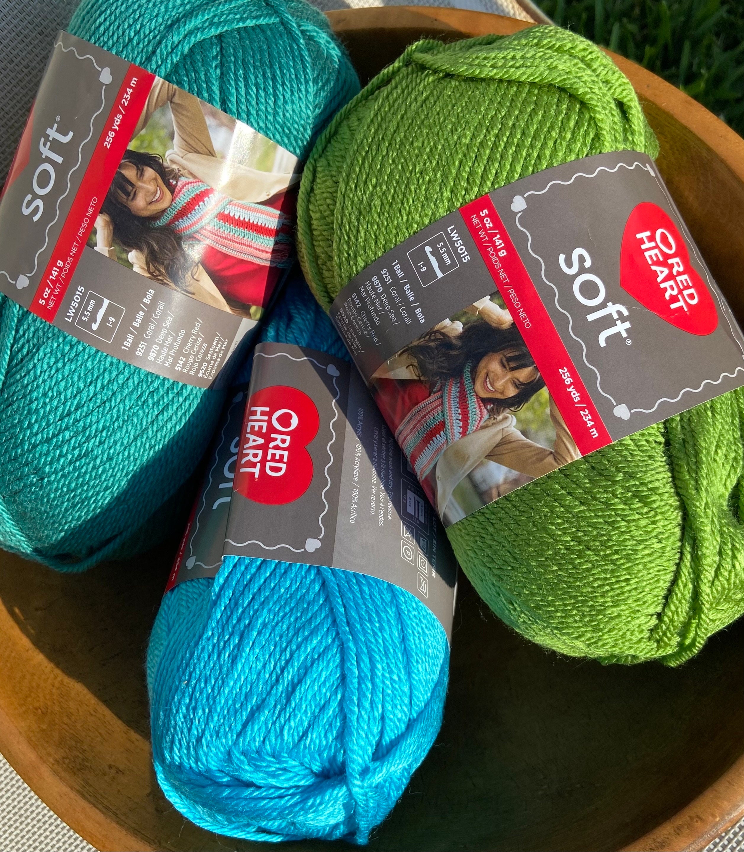 Red Heart Soft Yarn - Etsy